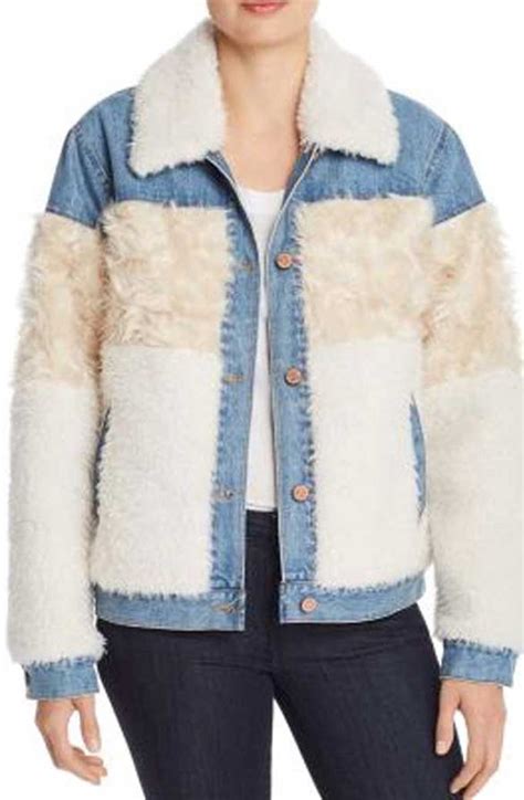 Keana Marie Dash Lily Tv Series Sofia Fur Blue Denim Jacket