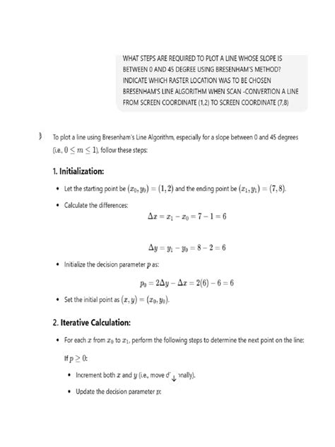 Bresenhams Numerical Pdf