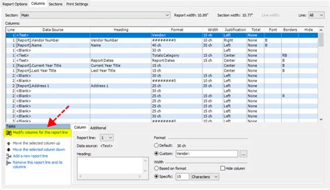 How Do I Add Columns To Show Vendor Information Reports
