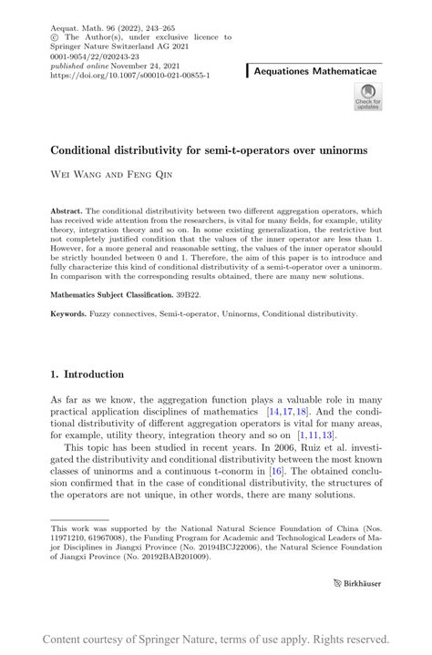 Conditional Distributivity For Semi T Operators Over Uninorms