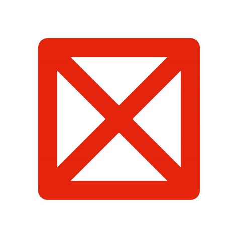 Red X Mark In Box