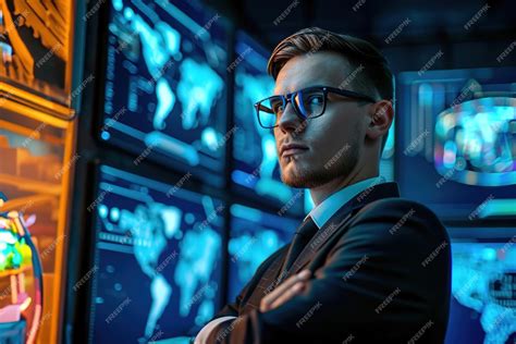 Premium Photo Ethical Hacker In Suit Penetration Tester Testing