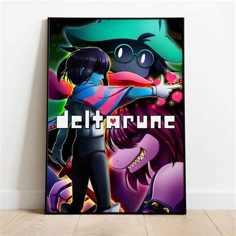 Deltarune Poster Kris Dreemurr Wall Decor Rolled Canvas Print