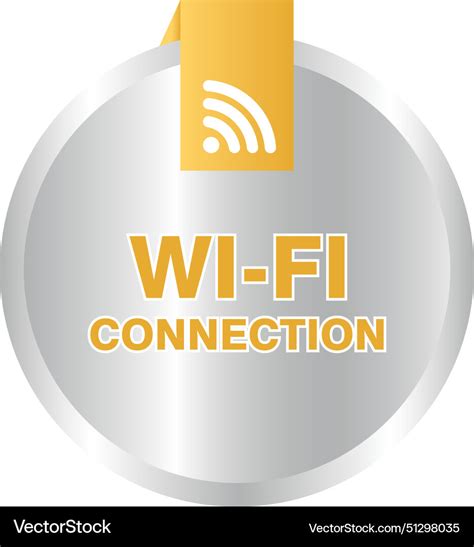 Wifi Connection Label Royalty Free Vector Image