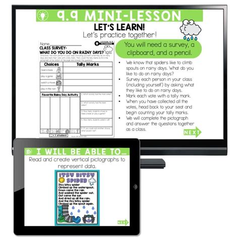 Lucky To Learn Math 1st Grade Lesson 99 Pictographs Teaching Slides Lucky Little Learners