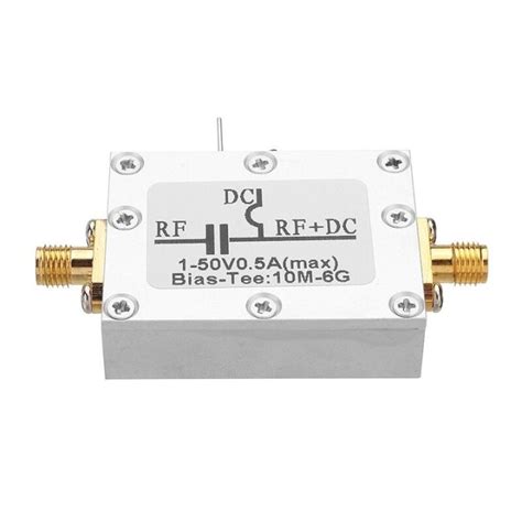 RF Biaser Bias Tee MHz GHz DC Blocker Coaxial Feed สำหรบ HAM RTL SDR LNA เครองขยายเสยง