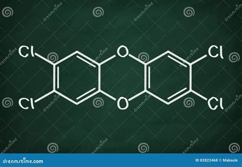 Dioxin Structure Cartoon Vector 26348481