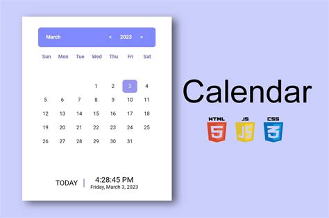 Html Calendar Artofit