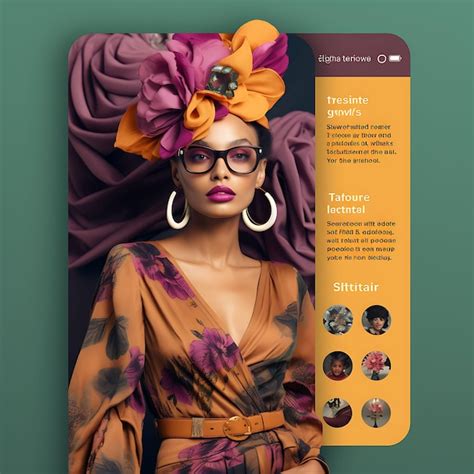 Premium Ai Image Mobile App Design Of Fashion Style Inspiration App Design Trendy Theme With