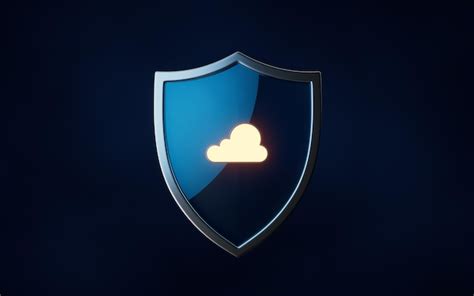 Premium Photo Glossy Shield With Dark Background 3d Rendering