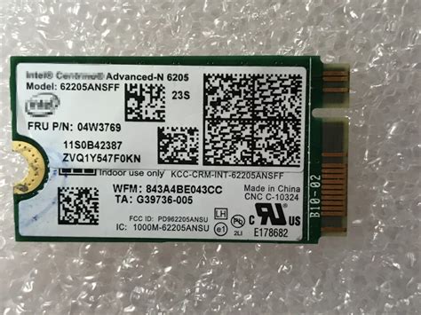 Dual Band Wireless Wifi Advanced N Ngff Wifi Adapter Card For Lenovo Thinkpad X