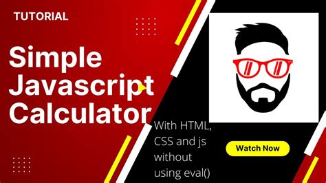 how to build a simple javascript calculator with just html javascript