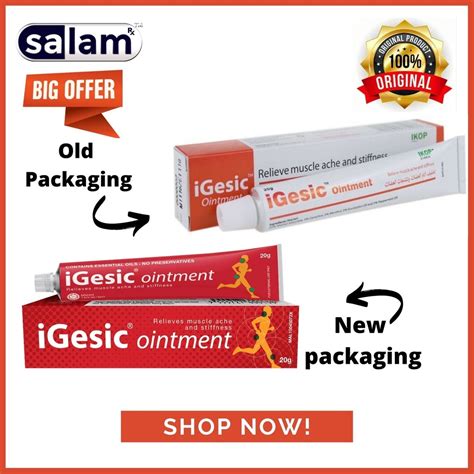 Clearancee Igesic Ointment 20g Exp062025 150 Tubes Shopee