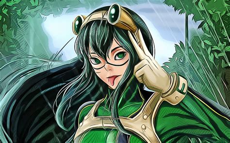 Tsuyu Asui Vector Art My Hero Academia Manga Boku No Hero