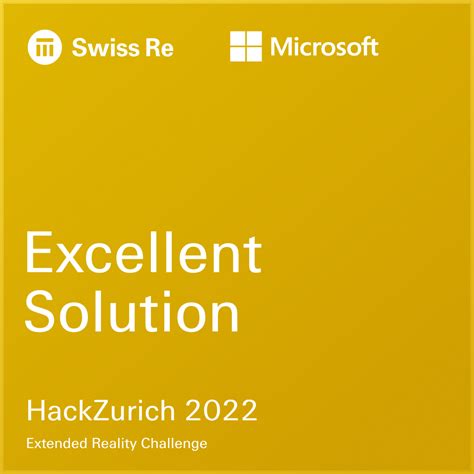 Hackzurich 2022 Gold Excellent Solution Credly