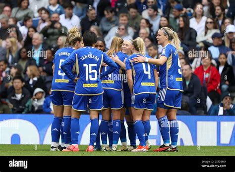London Uk 14th April 2024 Jutta Rantala Celebrates During The Adobe Womens Fa Cup Fixture