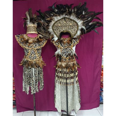 South Africa Costume With Headress United Nation Attire Shopee