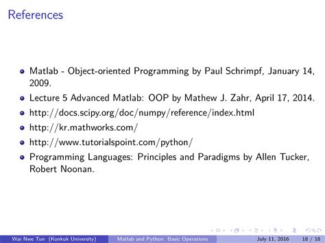 Matlab And Python Basic Operations Ppt