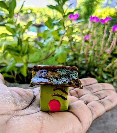 Tiny Houses Tiny Ceramic House Ceramic House Small Ceramic House Tiny Ceramic House Decor