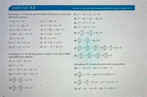 solved exercises 4 3 answers to selected odd numbered