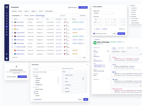 Customer Data Management And Segmentation Ui Components By Kaushalya