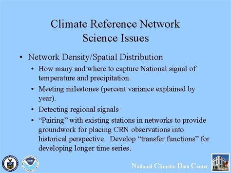 Climate Reference Network Science Issues Network Densityspatial