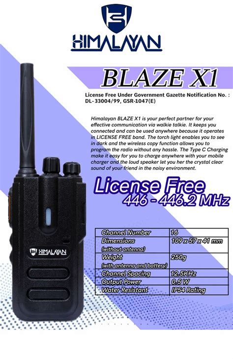 Himalayan License Free Two Way Radio 2 Km At Best Price In New Delhi ID 2851809034148
