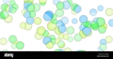 Random Colored Abstract Overlapping Circles Bubbles Or Ellipses Digital Generative Art For