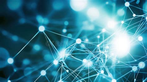 Exploring The Intricate Connections Of Potential Abstract Quantum Realms In Vibrant Blue Hues