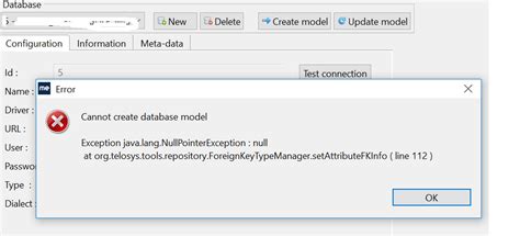 Java Telosys Code Generation Fails When The Table Has Foreign Key Stack Overflow