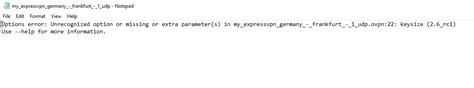 Configuration Ovpn ExpressVPN Does Not Work OpenVPN Rc Issue OpenVPN Openvpn