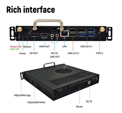 Factory Oem Edm Intel Ops Pc Module Computer I5 12450h Ops Mini Pc Open Pluggable System