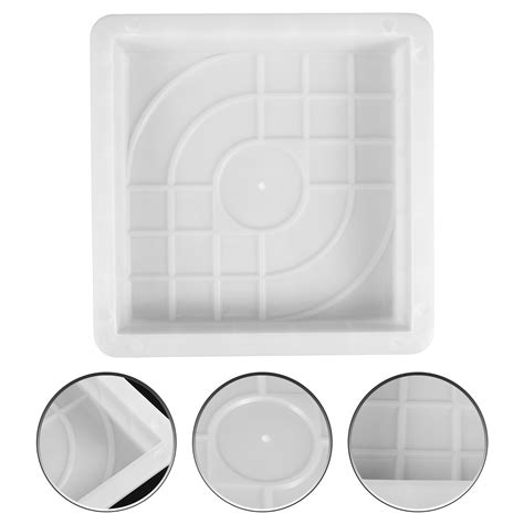 Museya Cement Mold Concrete Paver Pavement Stone Mould White Diy
