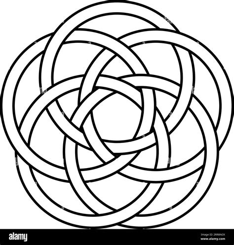 Patterns Intertwined 5 Rings Logo Tattoo Plexus Circles Intertwined Stock Vector Image And Art Alamy