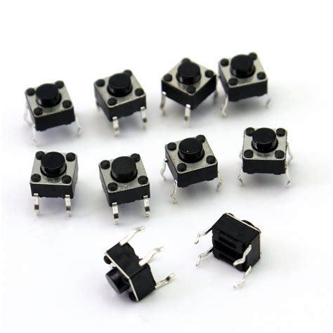 100x Tactile Push Button Switch Tact Switch 6x6x5mm 4 Pin Dip Arduino Cnc Switches Business