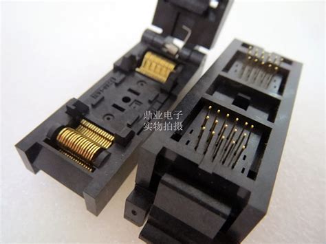 Qfp48 Stm32f Stm32l Ic51 0482 806 05mm Burn In Socket Ic Chapado En Oro Empoderar La