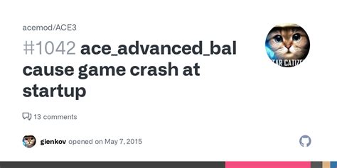 Aceadvancedballisticsdll Cause Game Crash At Startup · Issue 1042