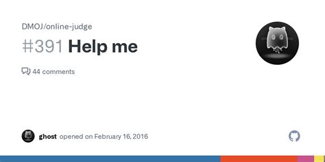 Help Me Issue Dmoj Online Judge Github