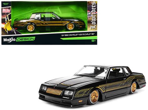 1986 Chevrolet Monte Carlo Ss Lowrider Black Metallic With Gold