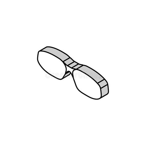 Cool Glasses Optical Isometric Icon Vector Illustration Stock Vector