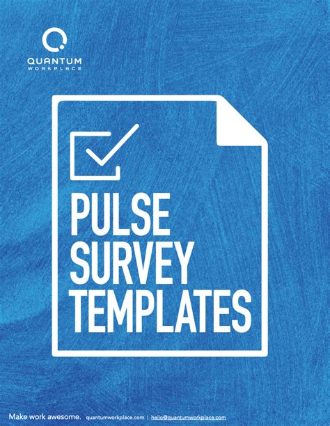 Pulse Survey Templates