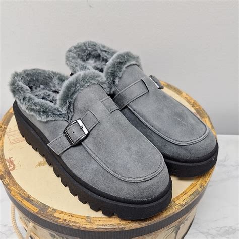 Skechers Shoes Skechers Womens Shindigsforever Retro Mule Gray Faux