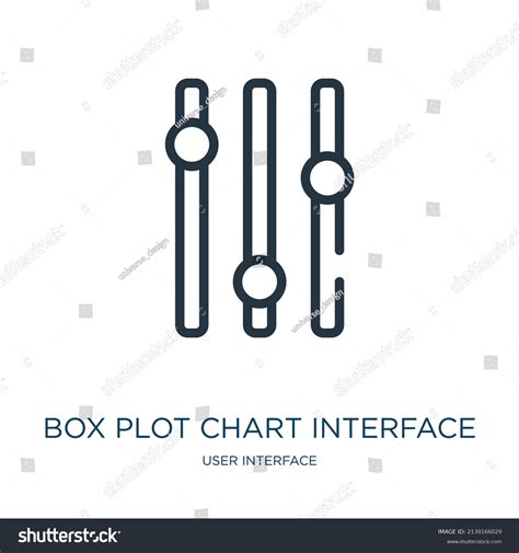 Box Plot Chart Interface Thin Line Stock Vector Royalty Free 2139166029 Shutterstock