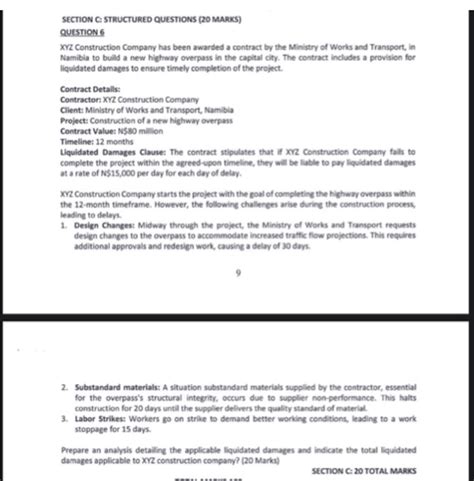 Solved Section C Structured Questions 20 ﻿marksquestion
