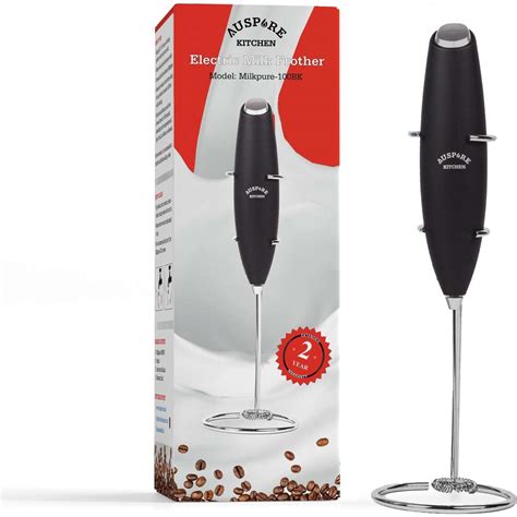 Auspure Milk Frother Handheld Electric Battery Operated Milkpure 100