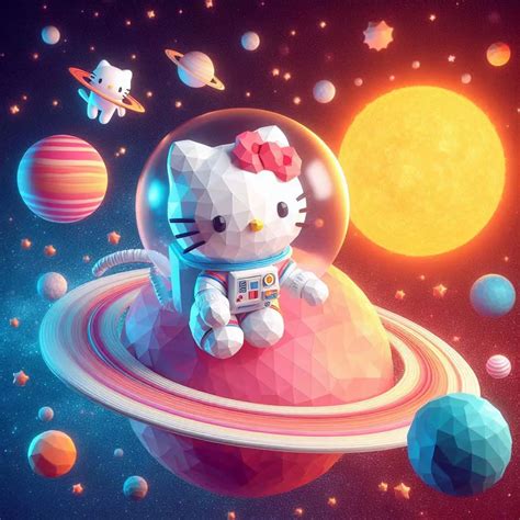 Hello Kitty Space Wallpapers Wallpaper Cave