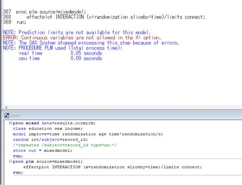 Trying To Recreate Linear Mixed Models And Corresponding Graphs In Sas