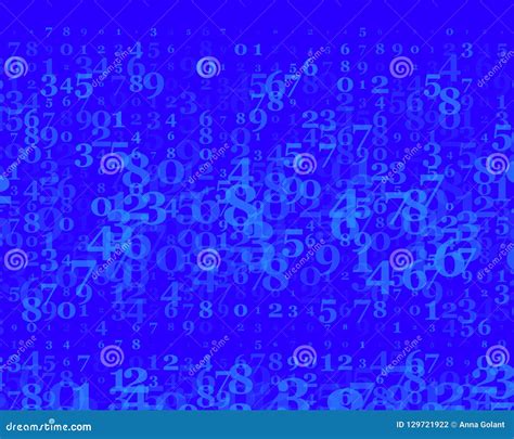 Random Numbers 0 And 9 Background In A Matrix Style Binary Code