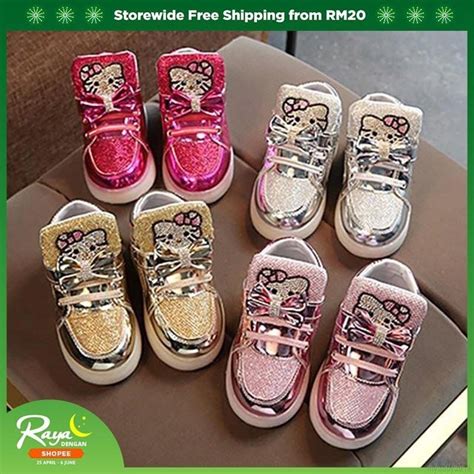 รองเท้าลำลองมีไฟ Led Hello Kitty สำหรับเด็ก Marvin James Thaipick