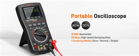 Handheld Oscilloscope Multimeter Gochifix 2 In 1 Portable Digital Oscilloscope Multimeter 10mhz